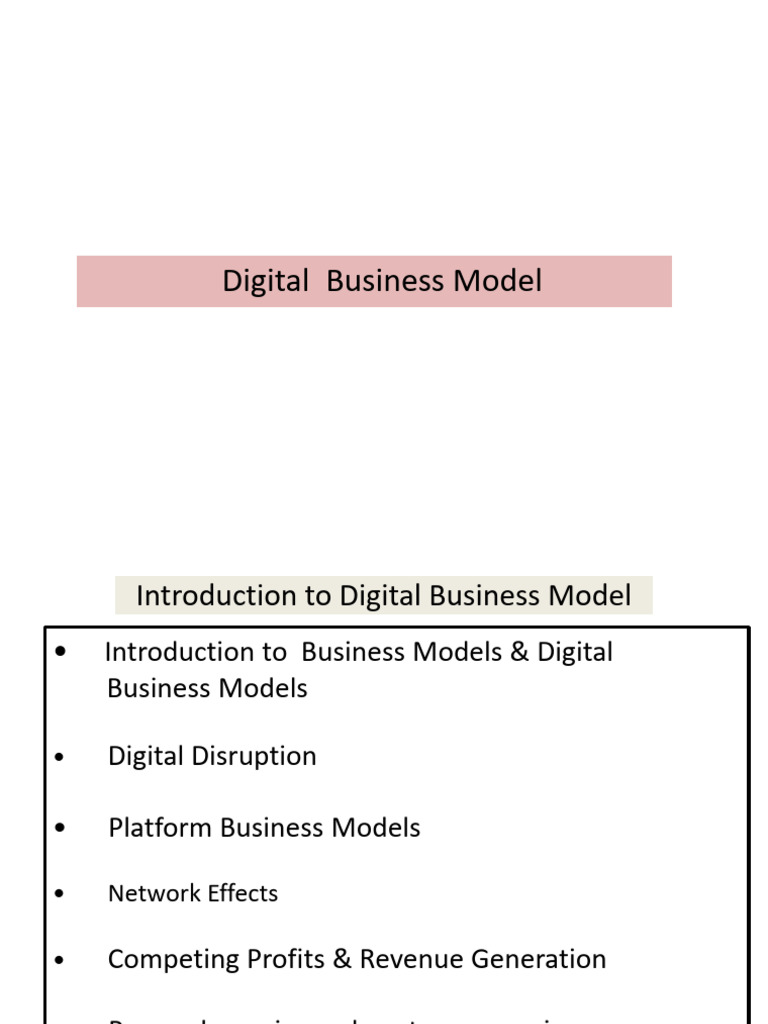 Session1_Digital Business Model | PDF | Walmart | Business Model