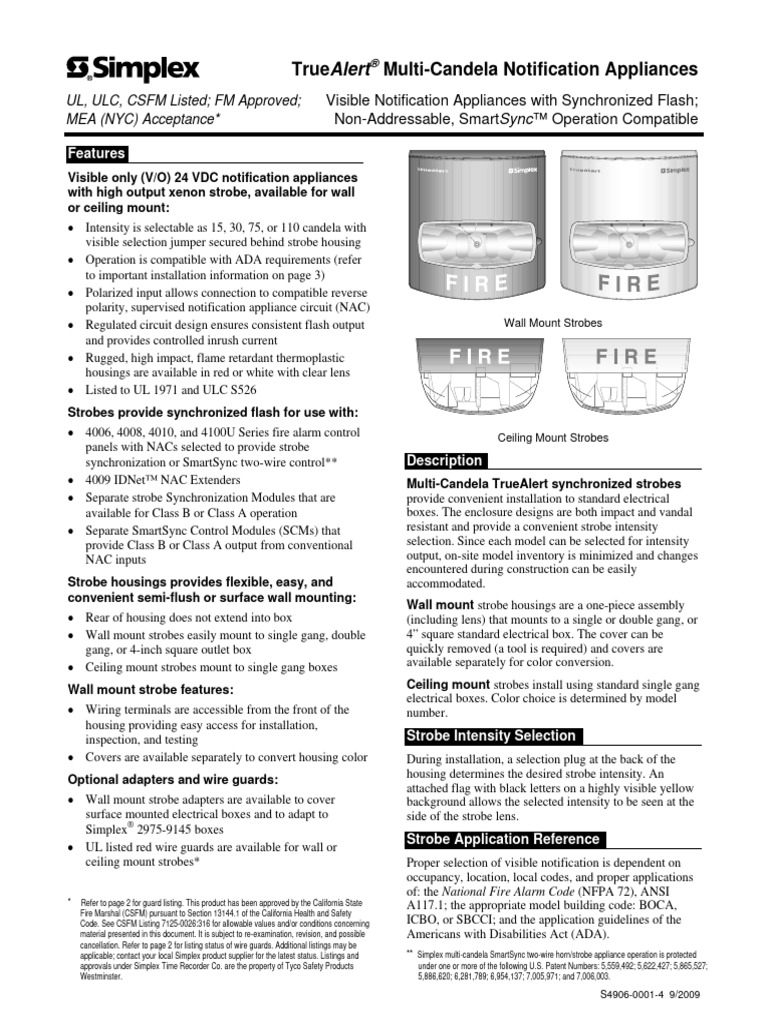 Conventional Strobe 4906-0001 4906-9102 | PDF | Root Mean Square ...