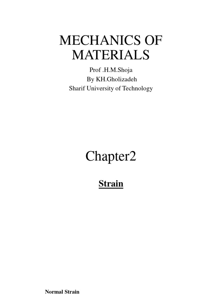 Chapter 2 | PDF | Young's Modulus | Deformation (Engineering)