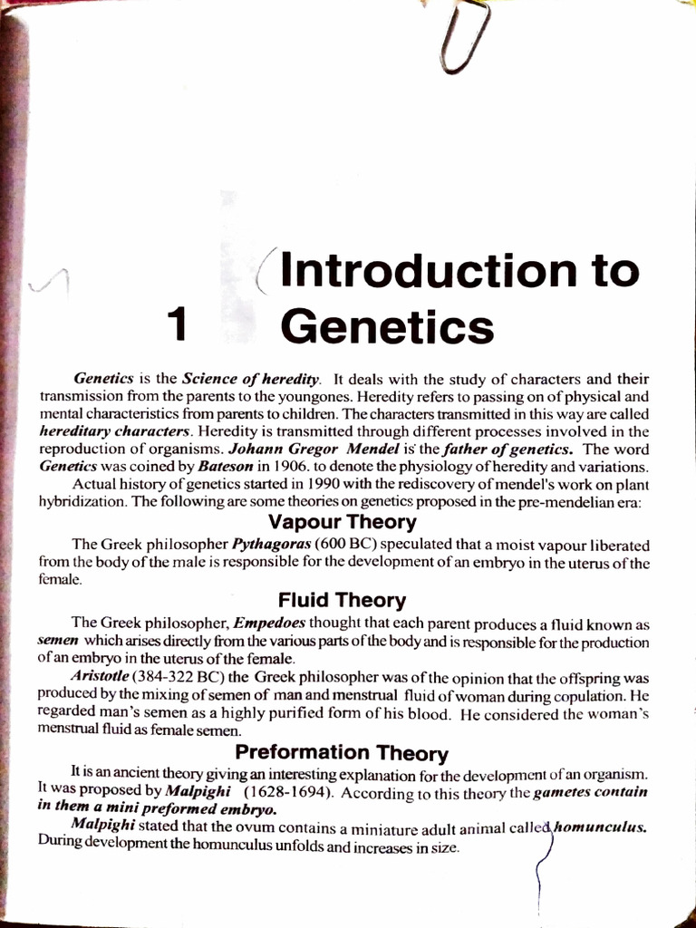 Introduction to Genetics and Mendel's Theories | PDF | Zygosity ...
