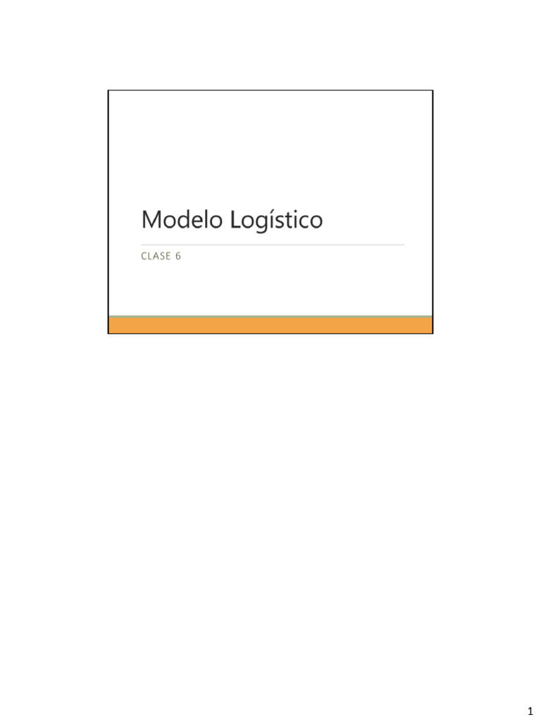 Modelo Logistico | PDF | Derivado | Función logística