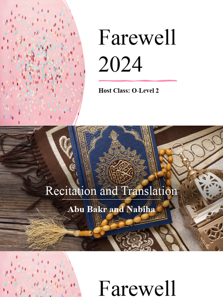 Farewell 2024 | PDF