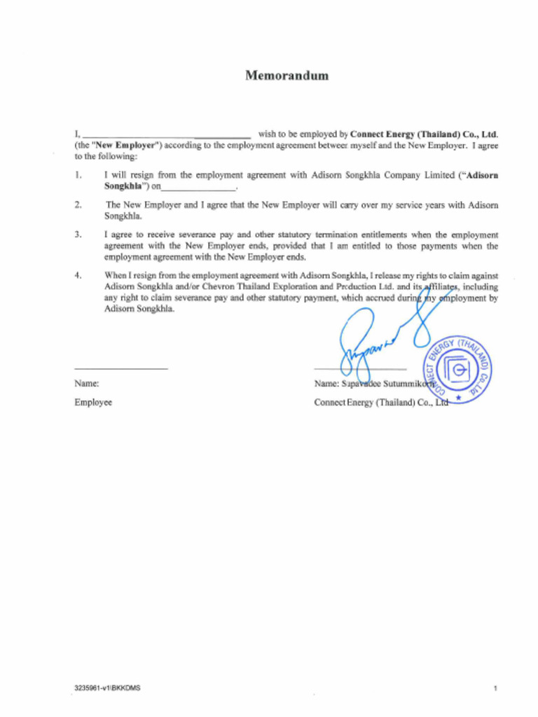 Memorandum To Change Agency | PDF