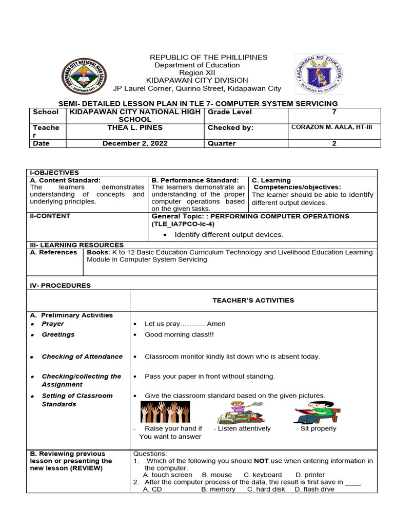 LP Tle Pco-Output Device | PDF | Computer Monitor | Input/Output