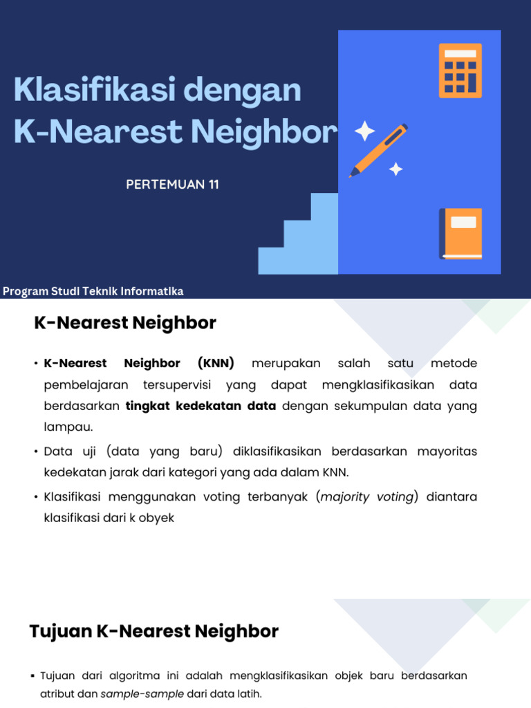 PPT-Data Mining-Pertemuan 11 (KNN) | PDF