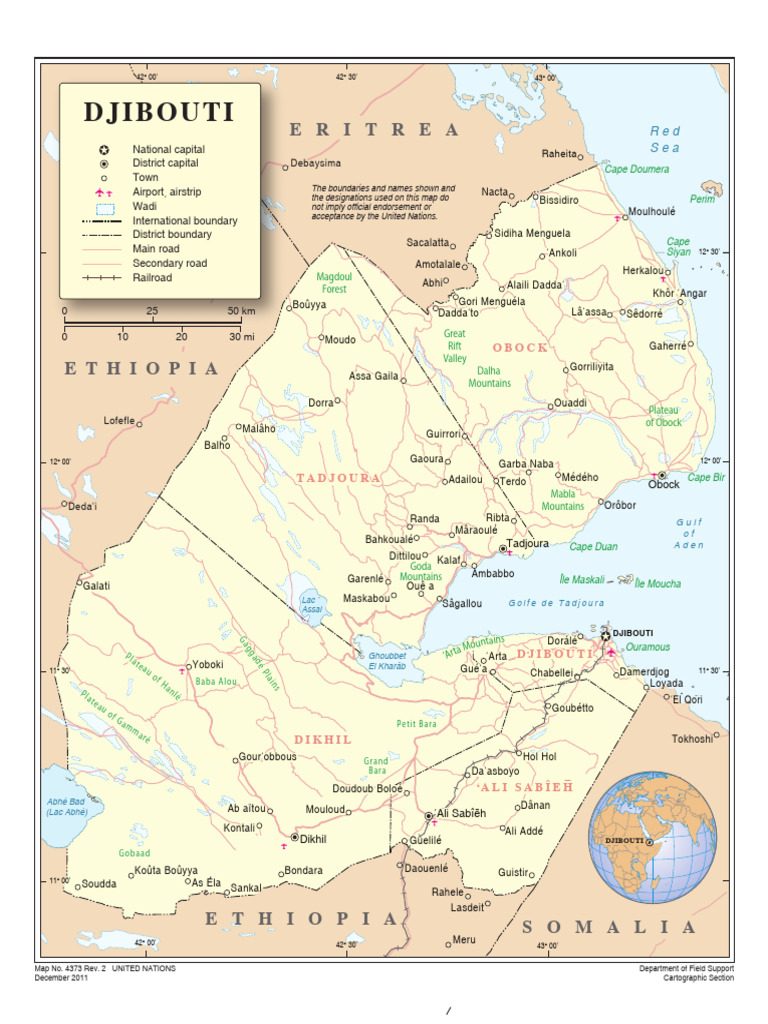 Mapa Oficial - Djibouti | PDF