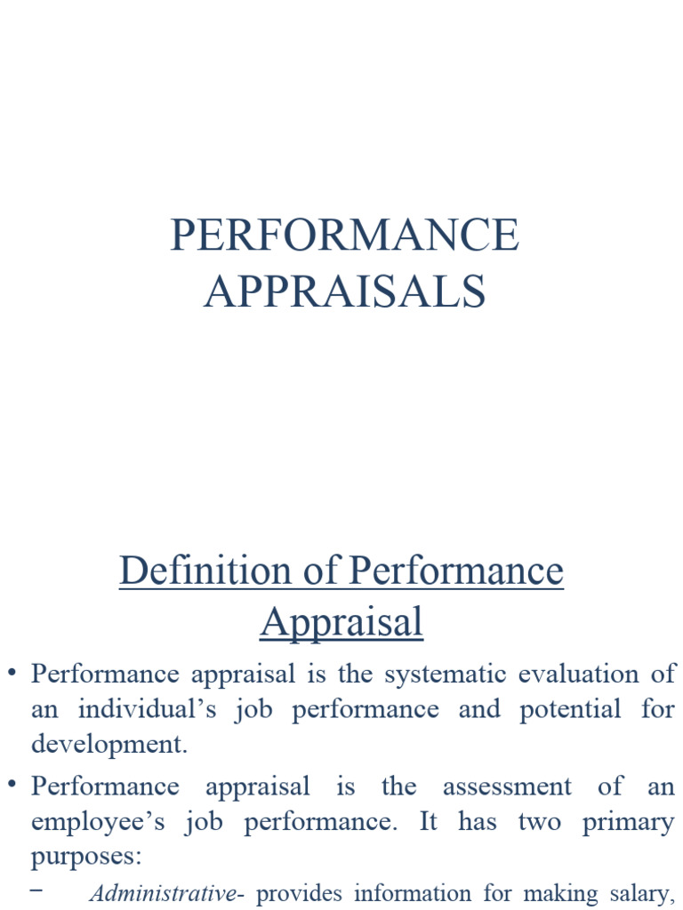 Performance Appraisals | PDF | Performance Appraisal | Business