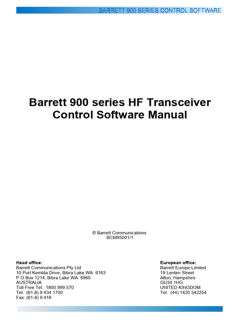 950 Transceiver Software Control Manual | PDF | Computer Science ...