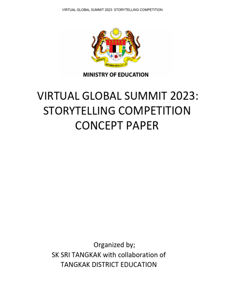 VGS Storytelling Competition Concept Paper | PDF | Storytelling | Human ...