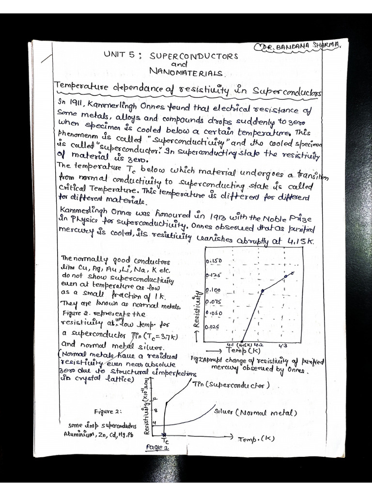 Unit 5 Superconductivity | PDF