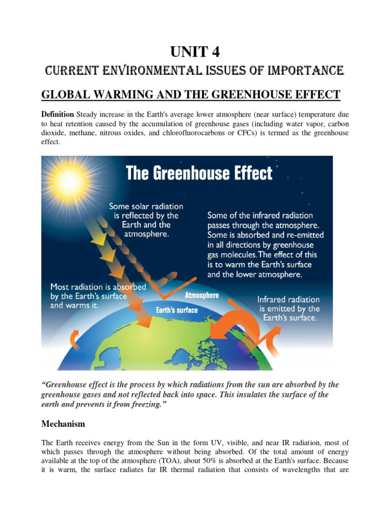 Greenhouse Effect Mechanism Explained | PDF | Greenhouse Effect ...