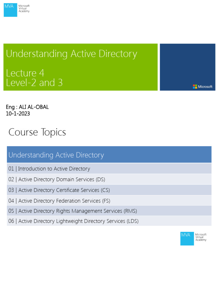 01-Introduction To Active Directory | PDF | Active Directory | Public ...