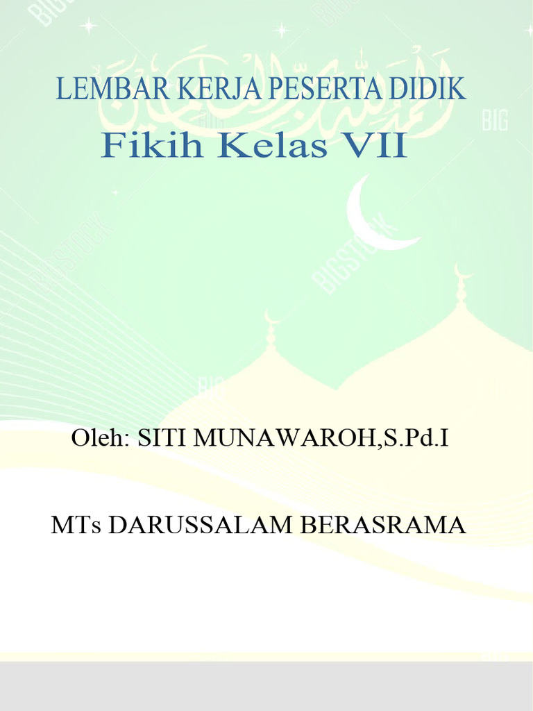 LKPD FIKIH 1 | PDF