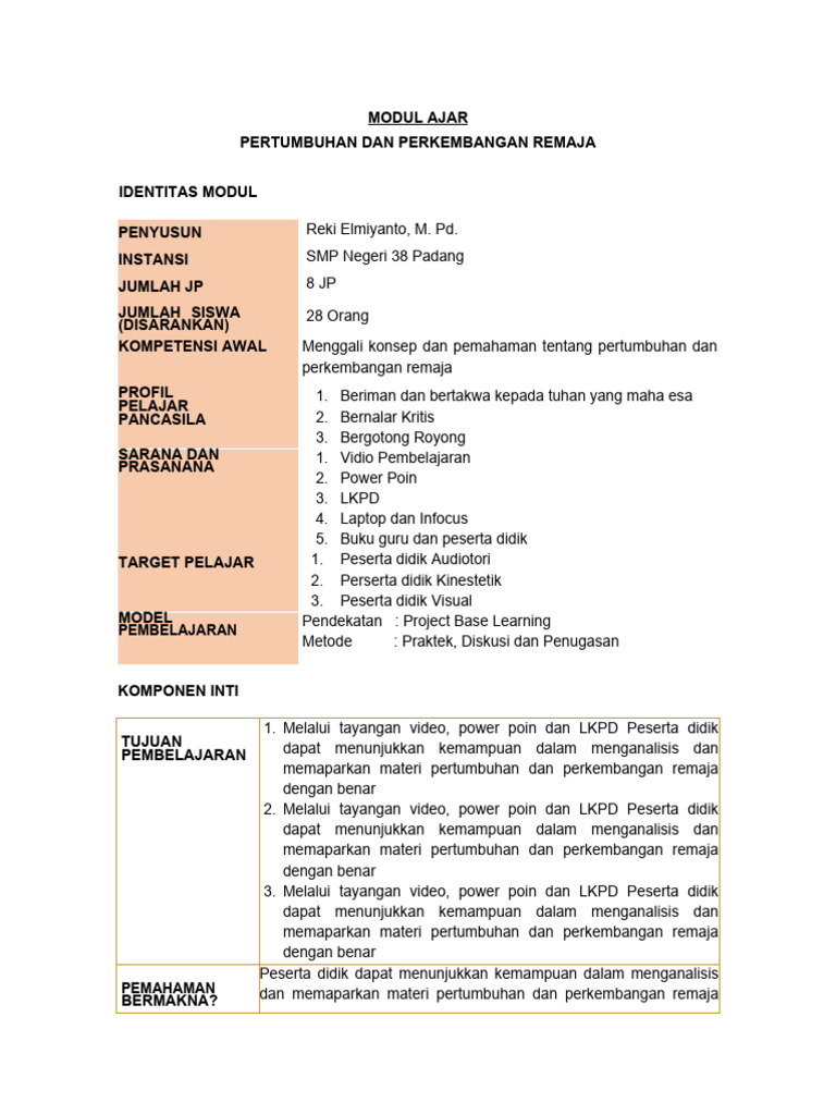 Pertumbuhan Dan Perkembangan | PDF | Karier & Perkembangan