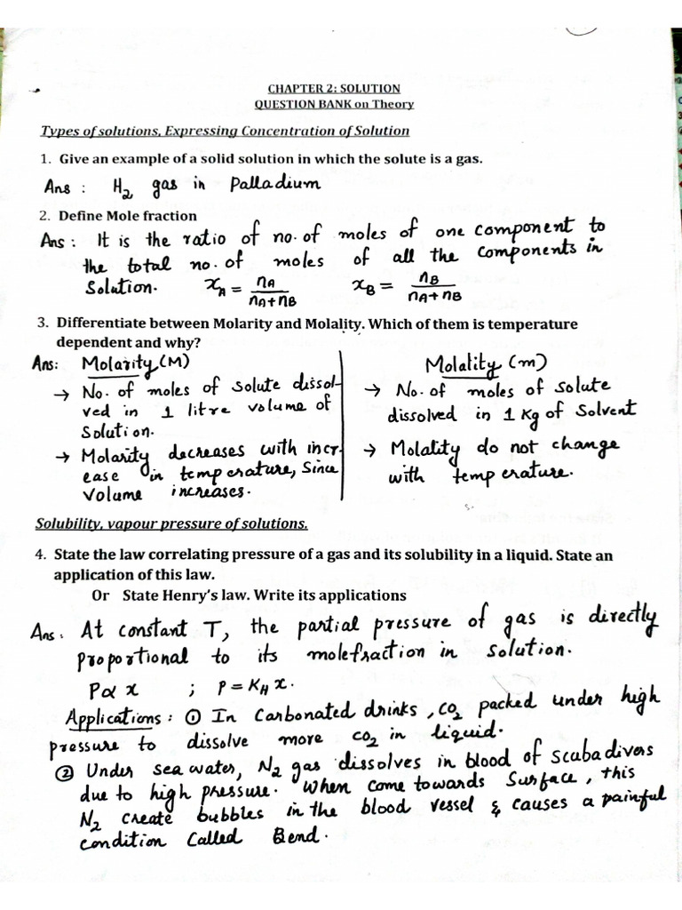 Chapter 2 Solution Previous Year Questions | PDF