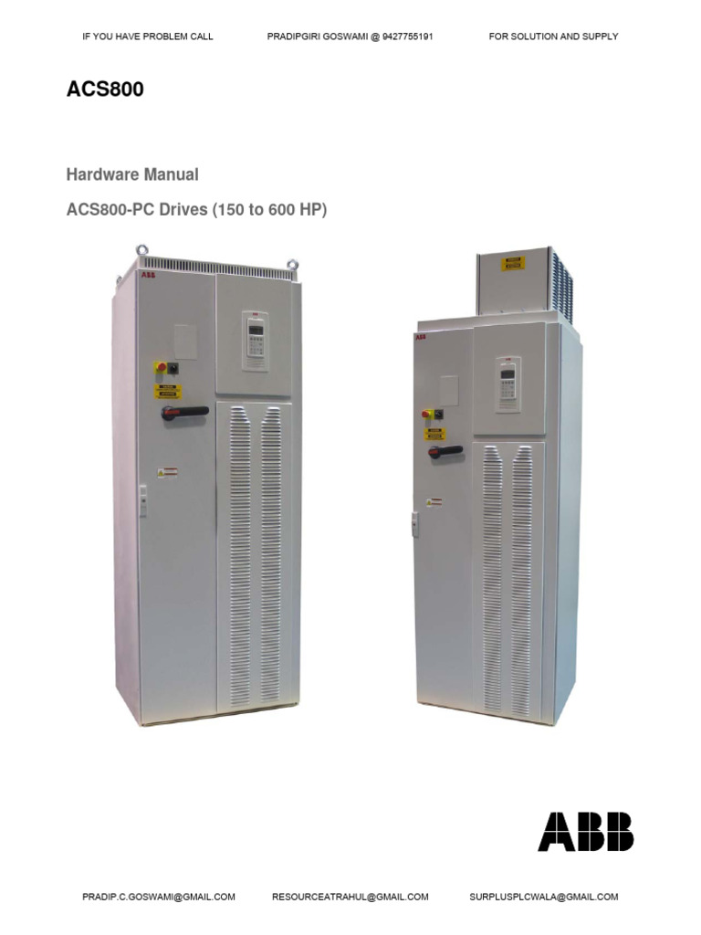 Abb Acs 800 PC Drives Hardware Manual | PDF | Power Inverter ...