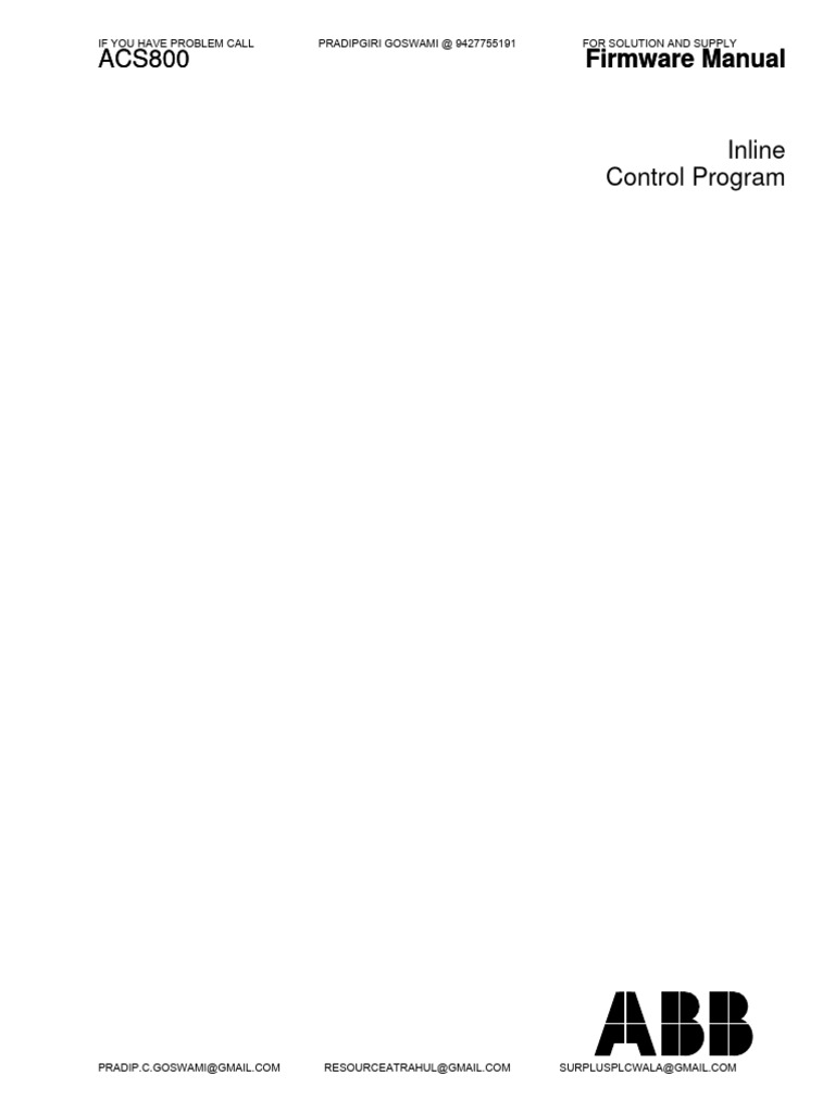 ACS800 Firmware Manual Overview | PDF | Parameter (Computer Programming ...