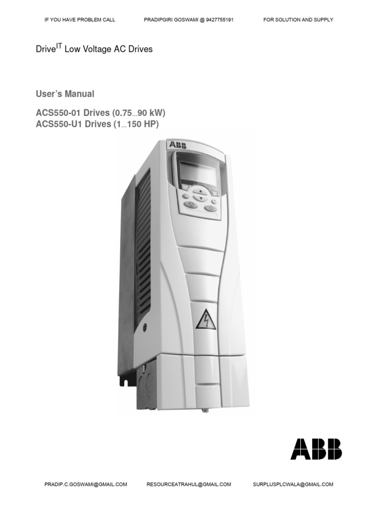 ABB ACS 550-US-user Manual 192 | PDF | Electromagnetic Compatibility ...