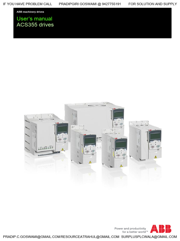 Abb Acs 355 User Manual - Revc - Screen - A5 | PDF | Electrical Engineering | Electrical Components