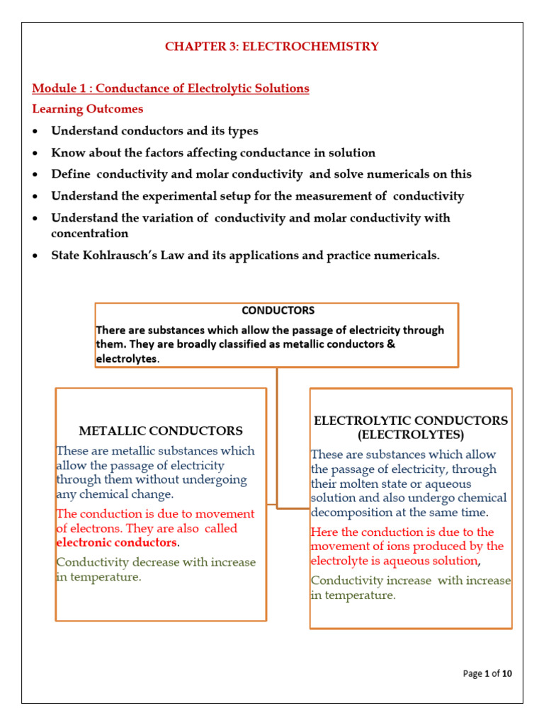 XII Electro Module 1 | PDF | Electrical Resistivity And Conductivity ...