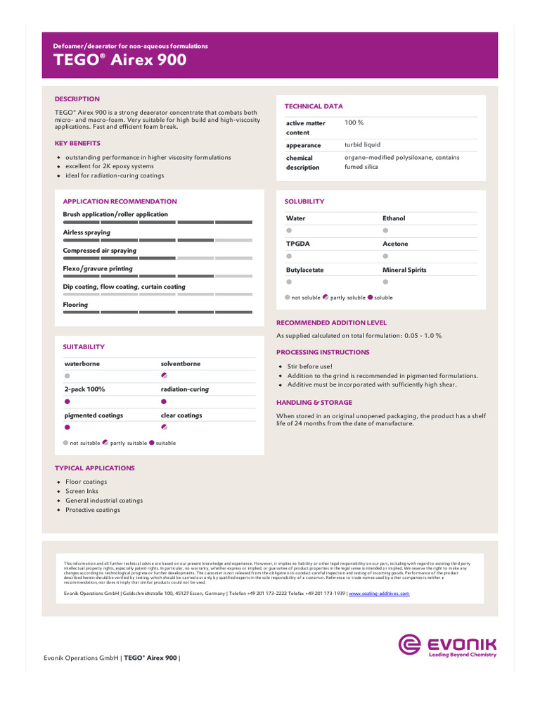 Airex 900 TDS EN EN TDS PV 52006365 en GB WORLD | PDF | Coating | Secondary Sector Of The Economy