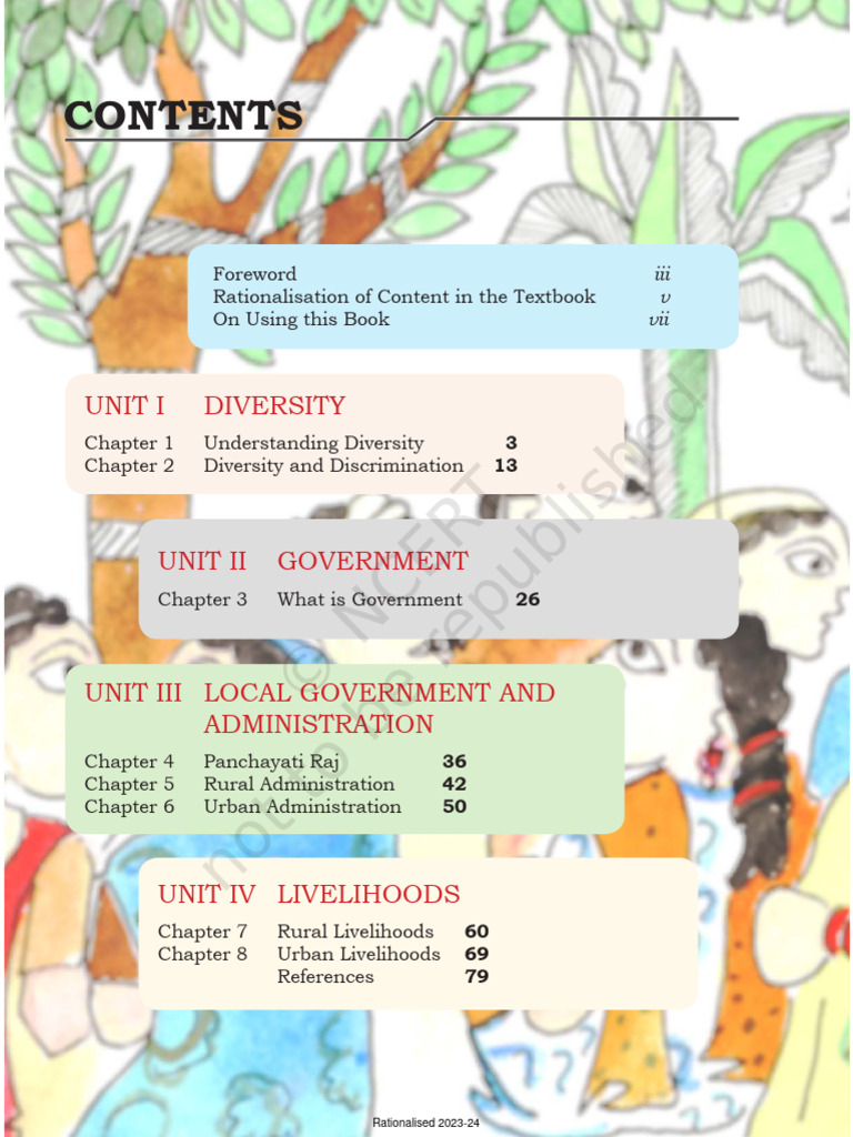 Unit I Diversity: III Rationalisation of Content in The Textbook | PDF