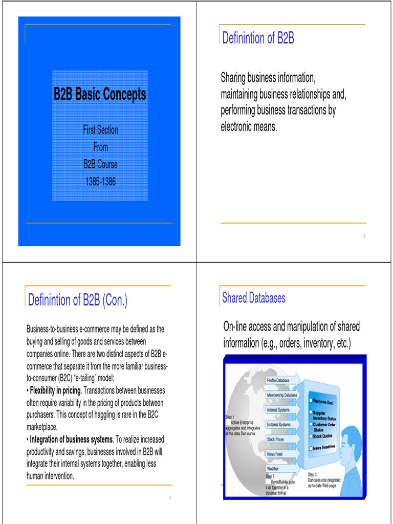 2 B2B Basic Concepts | PDF | E Commerce | Marketing
