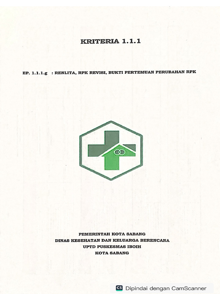 1.1.1.g Renlita, RPK Revisi, Bukti Pertemuan Perubahan RPK | PDF