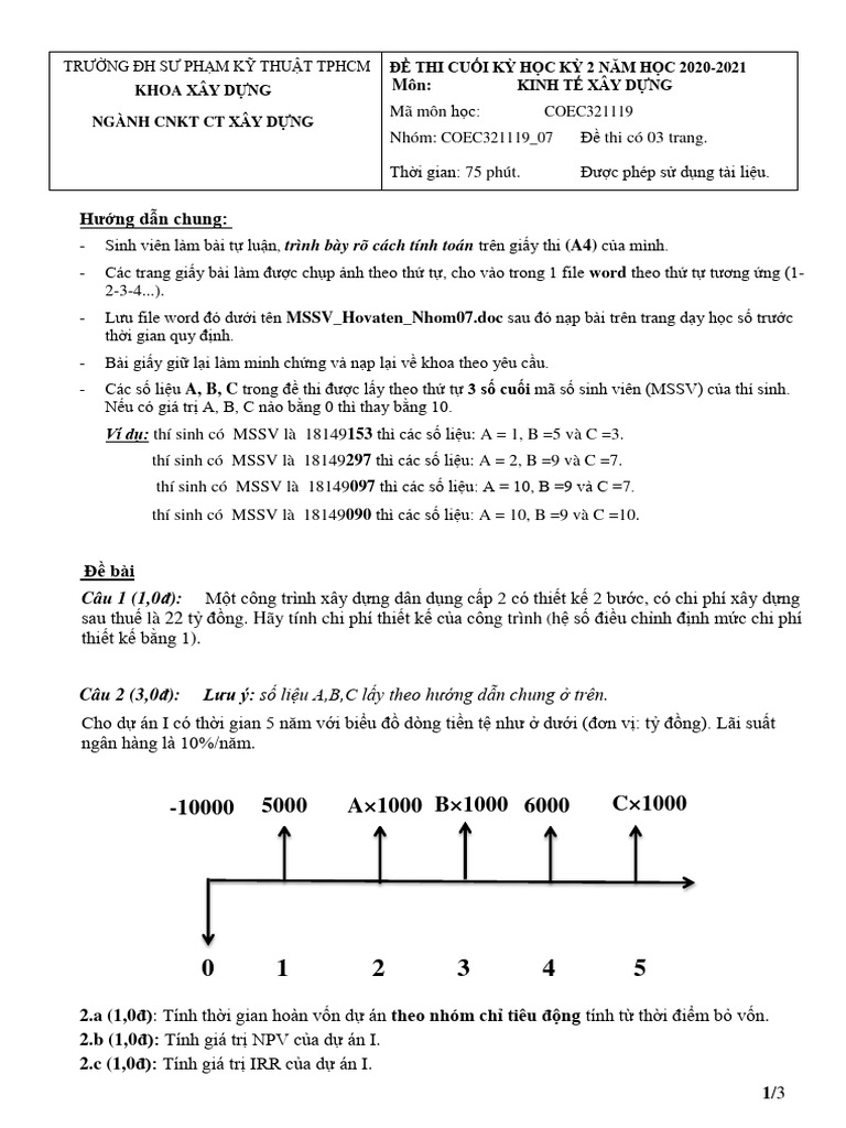 Dethi - KTXD - 07 - 2020 - 2021 - 2 HCMUTE | PDF