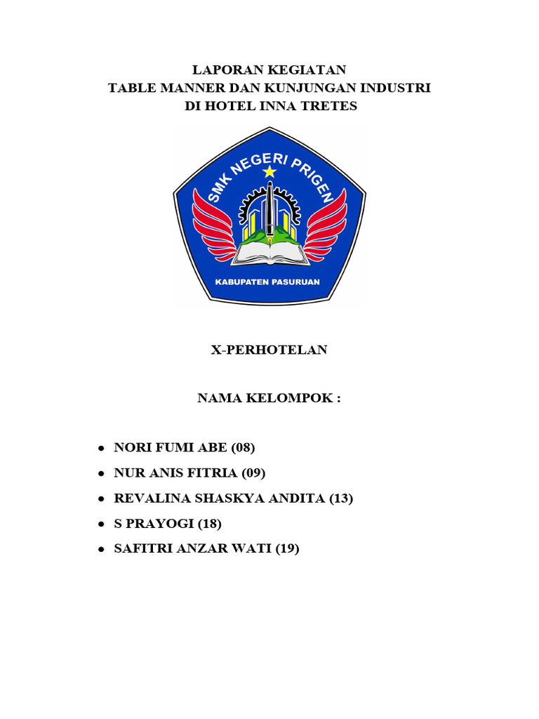 Laporan Tabel Manner | PDF