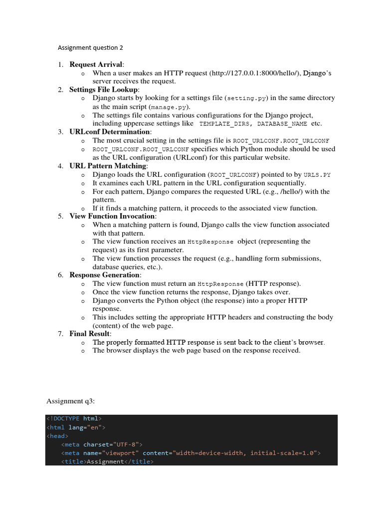 Assignment Question 2 | PDF | Internet | Computer Programming