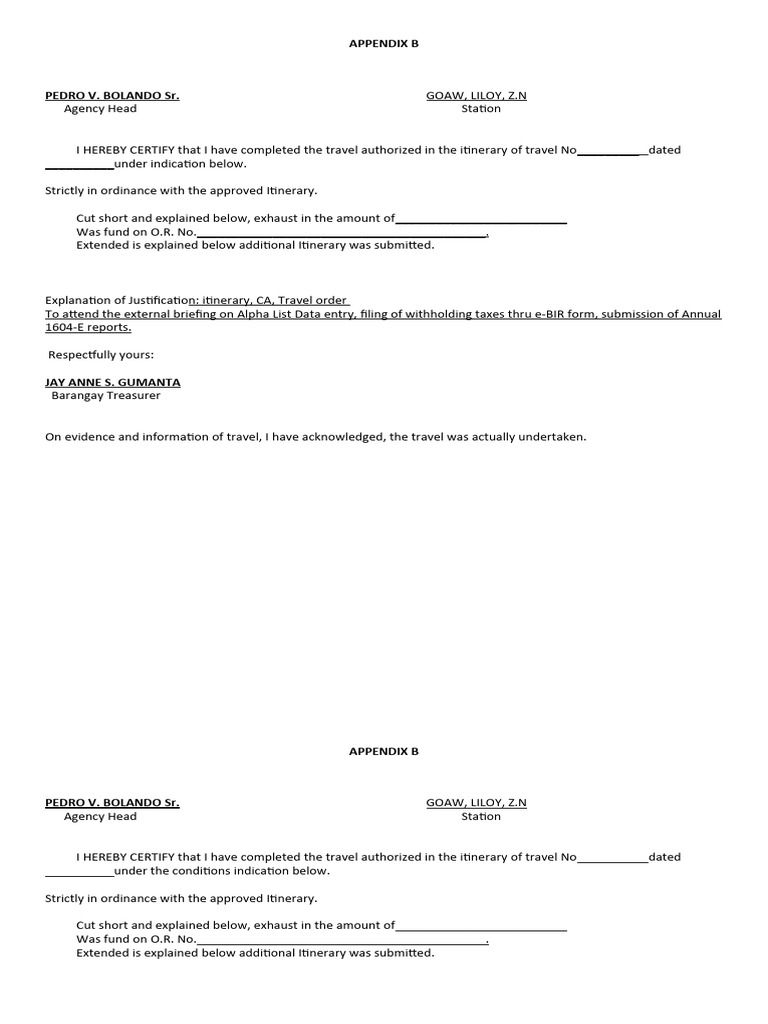 Appendix B | PDF | Taxes | Government Finances