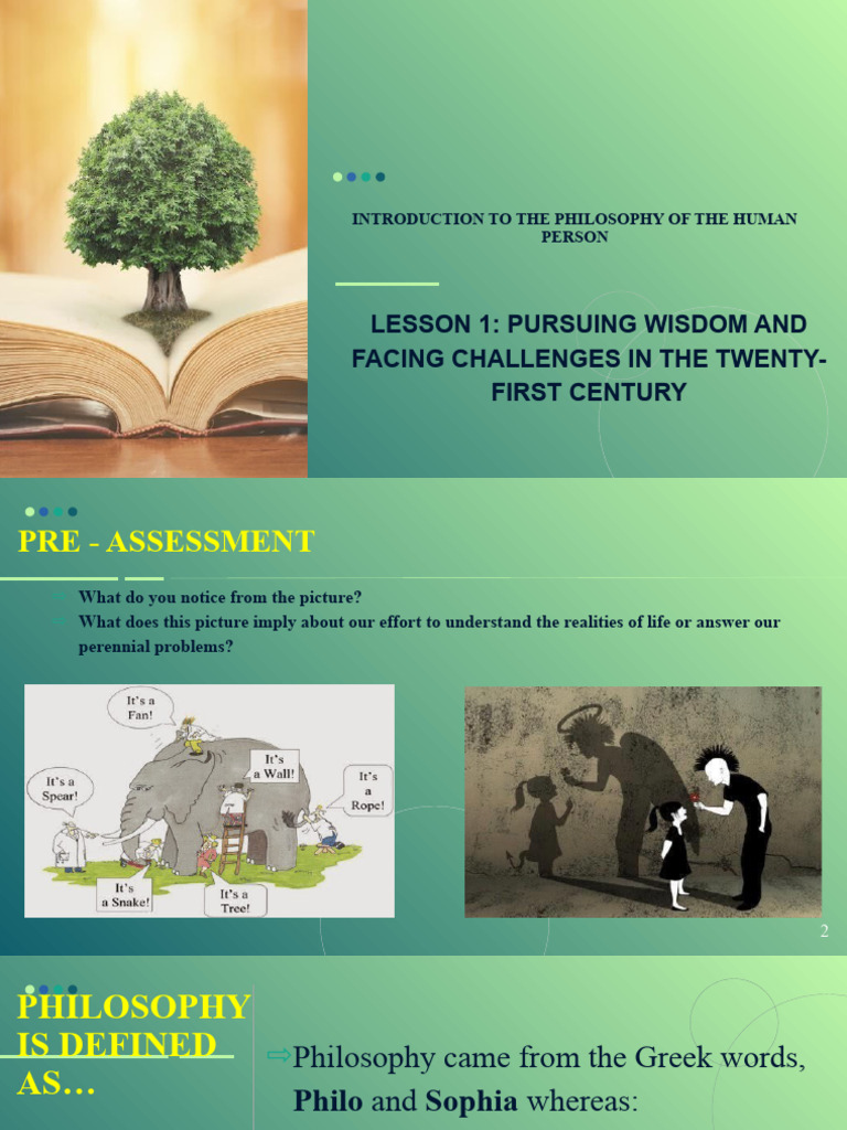 Philo Lesson 1 | PDF | Reason | Knowledge