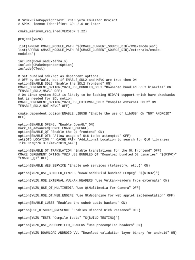 CMake Lists | PDF | Computing Platforms | Computer Architecture CMake Lists | PDF | Computing Platforms | Computer Architecture