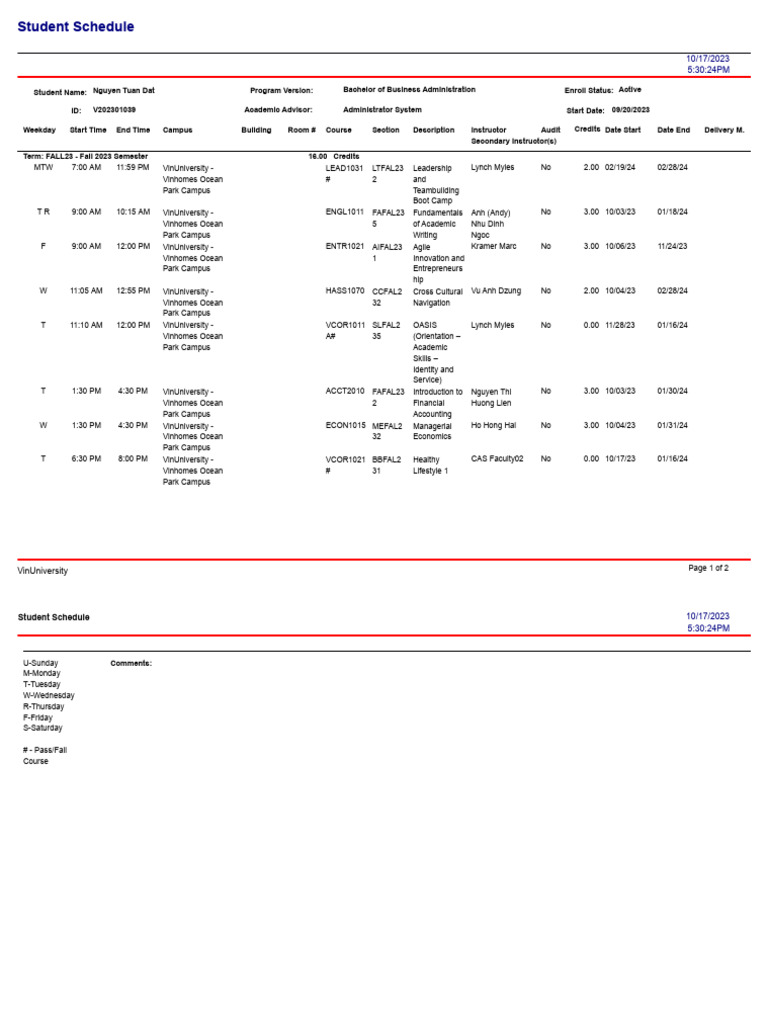 My Student Sched | PDF | Business