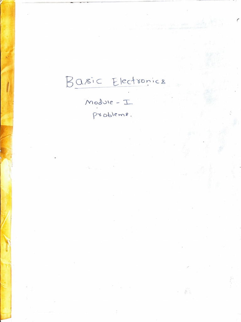 Basic Electronics | PDF