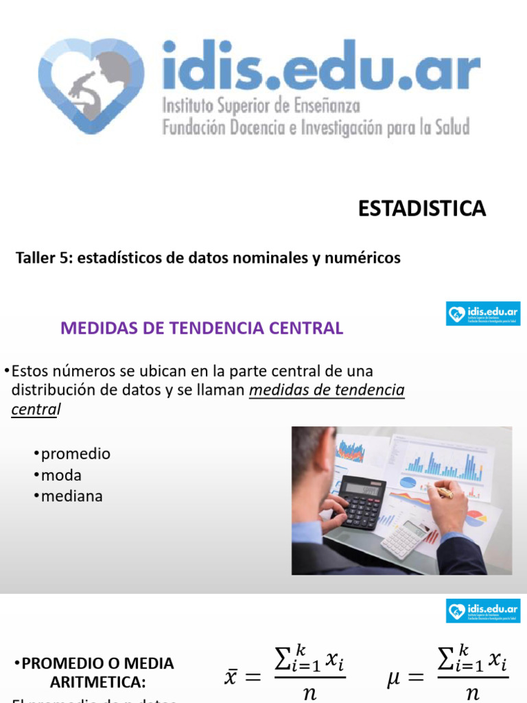 Taller 5 Estadsiticos de Datos Nominales y Numericos | PDF ...