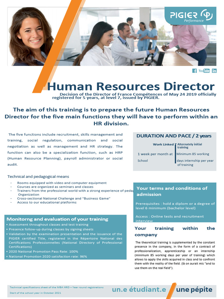 MBA HR - Technical Specifications Sheet - Start of The School Year 2021 ...