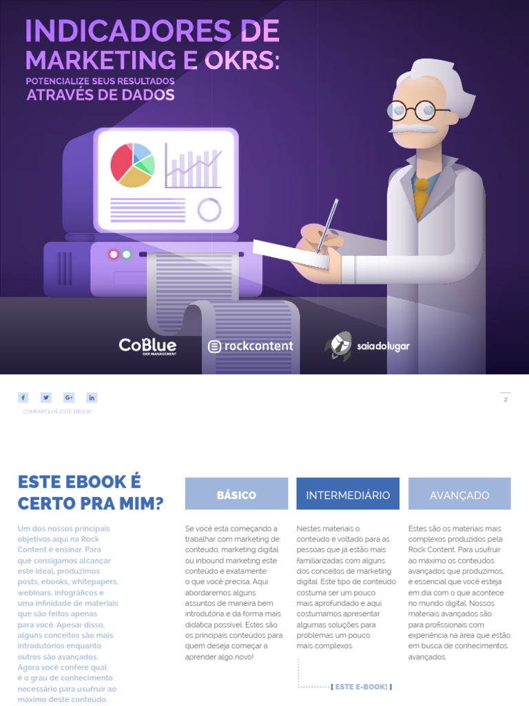 Indicadores de Marketing e OKRs | PDF | Marketing | Indicador de desempenho