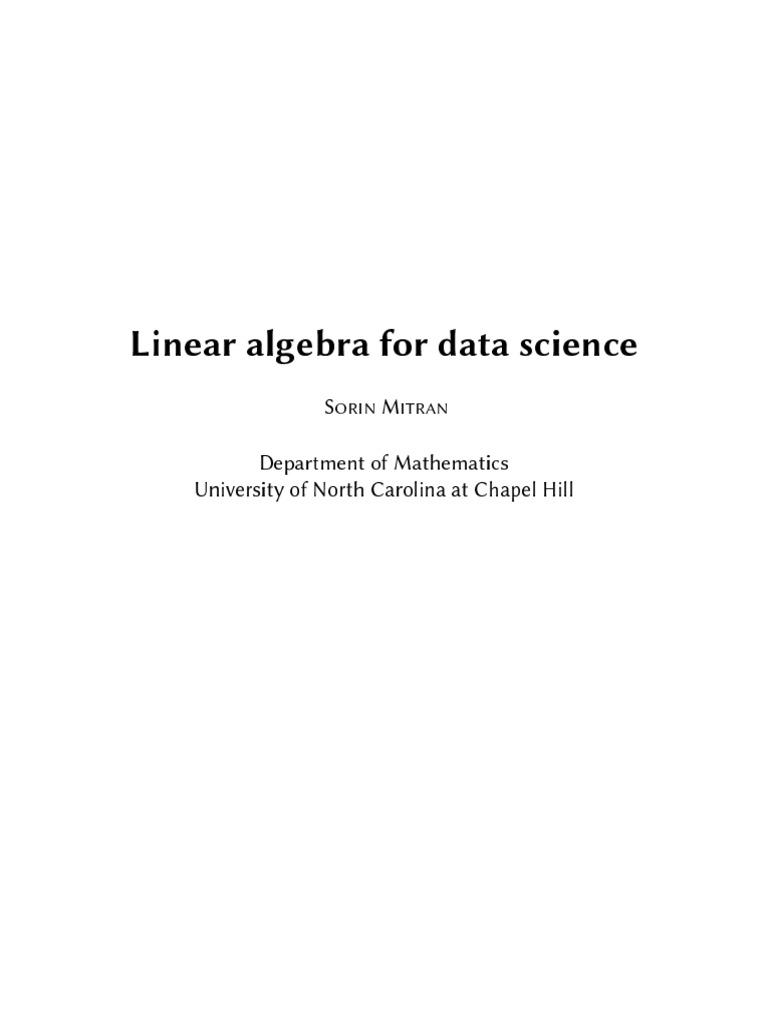 Linear Algebra | PDF | Matrix (Mathematics) | Vector Space