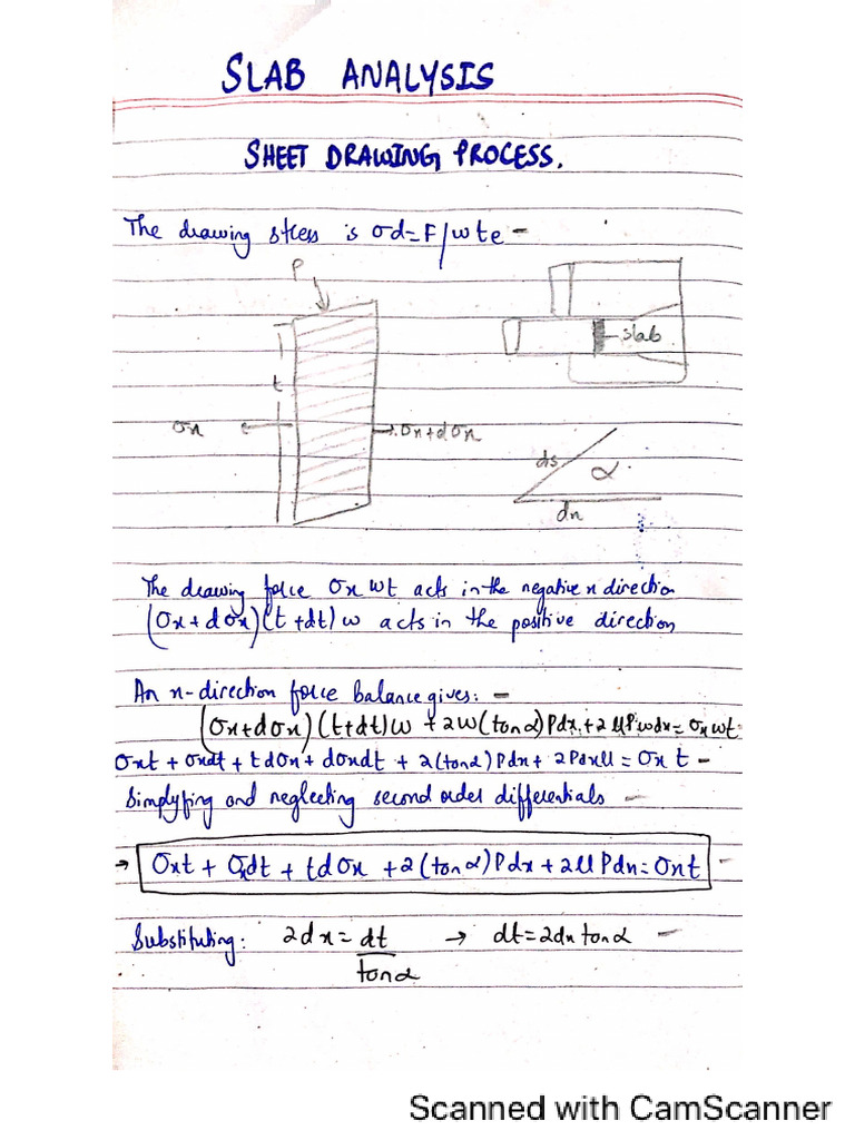 Slab Analysis Derivations AMP | PDF