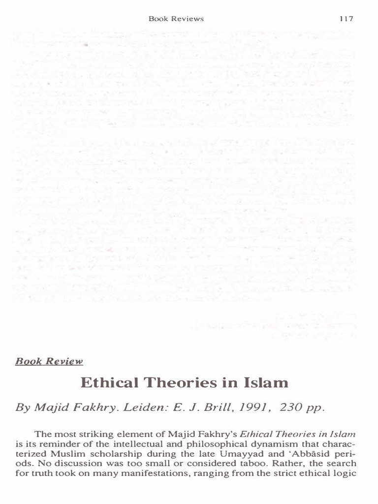 Ethical Theories in Islam | PDF