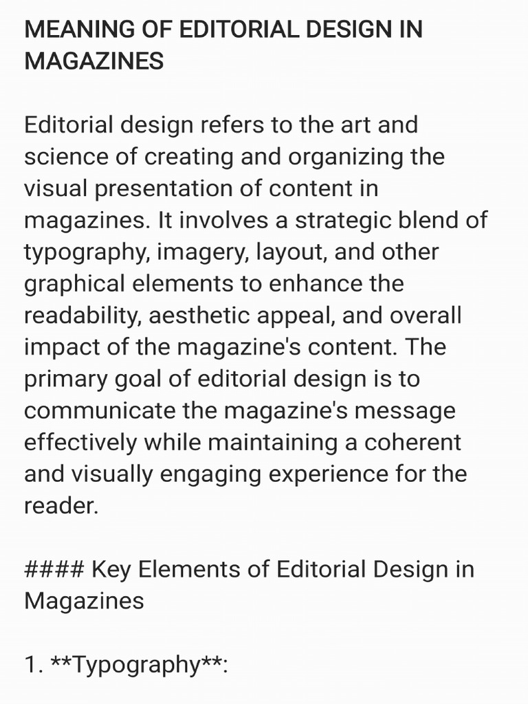 Editorial Design | PDF