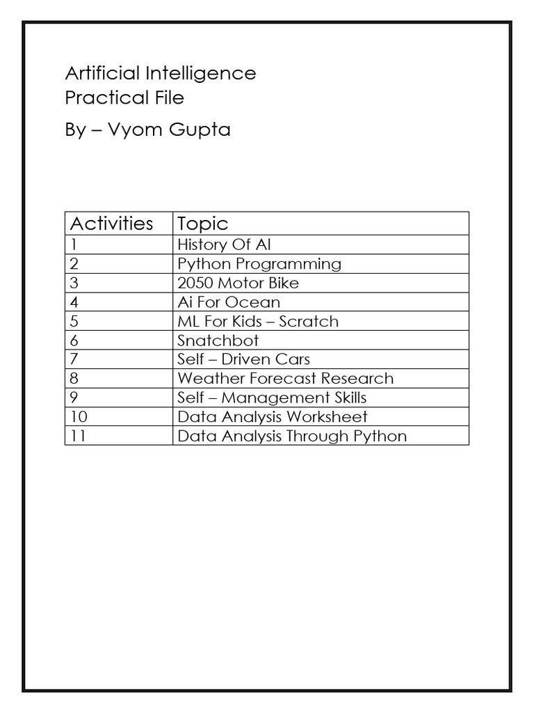 AI File | PDF | Artificial Intelligence | Intelligence (AI) & Semantics