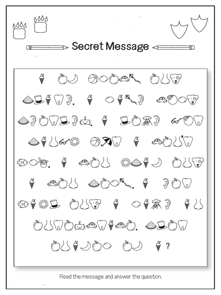 Day 6 Animal Secret Message | PDF