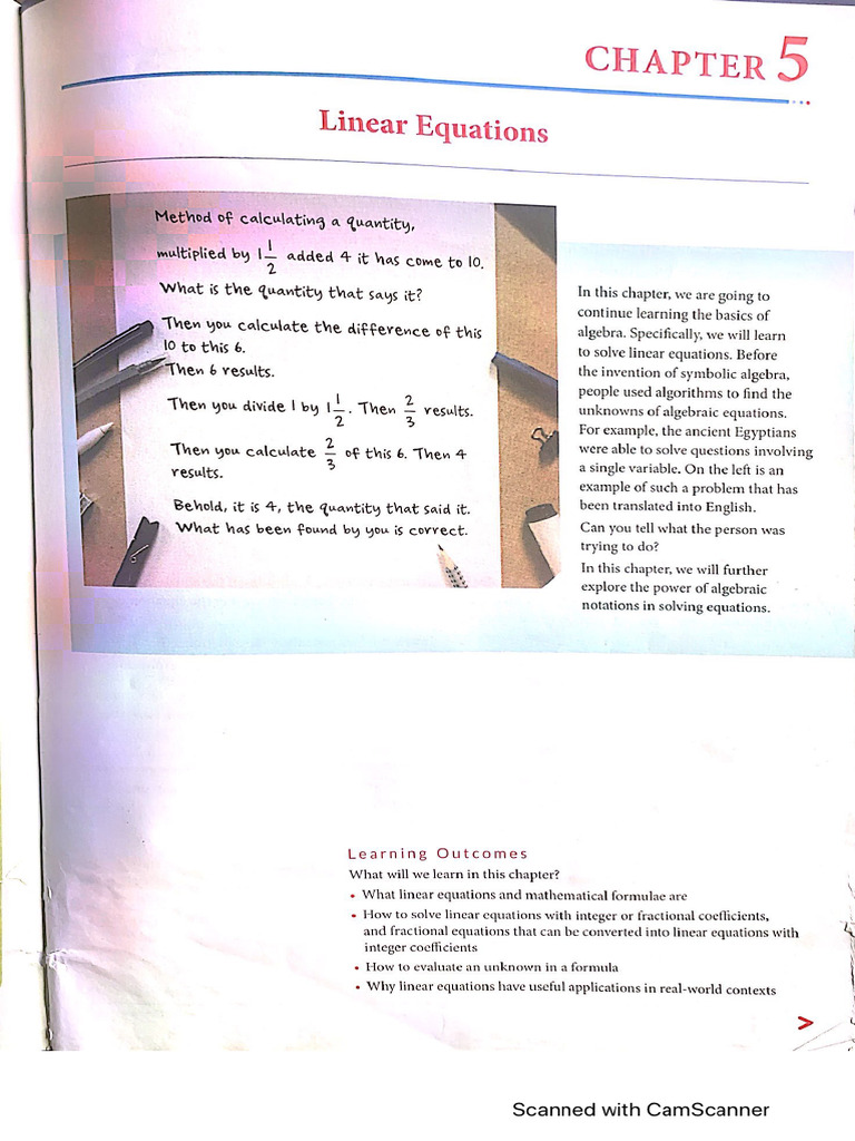 CH5 Linear-Equations | PDF