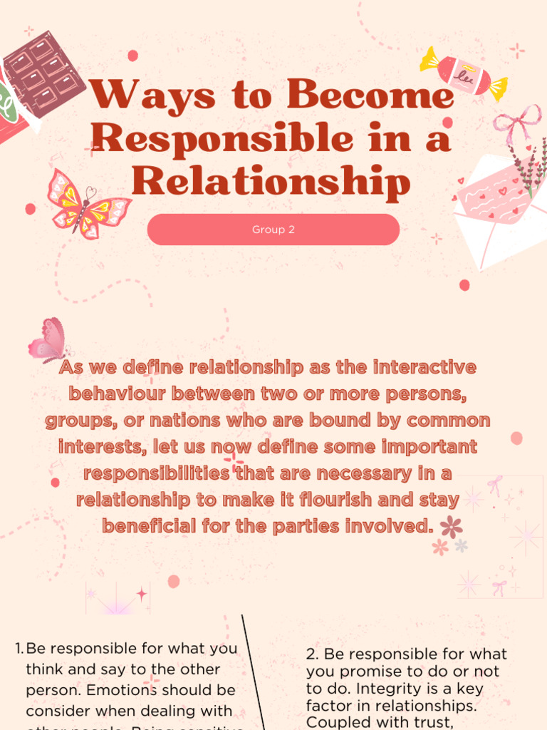 Responsible Relationship Tips | PDF | Feeling | Credibility