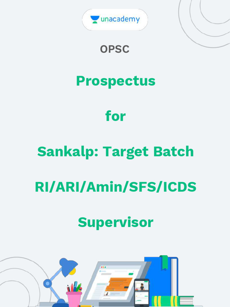 Prospectus For Sankalp: Target Batch RI/ARI/Amin/SFS/ICDS Supervisor | PDF