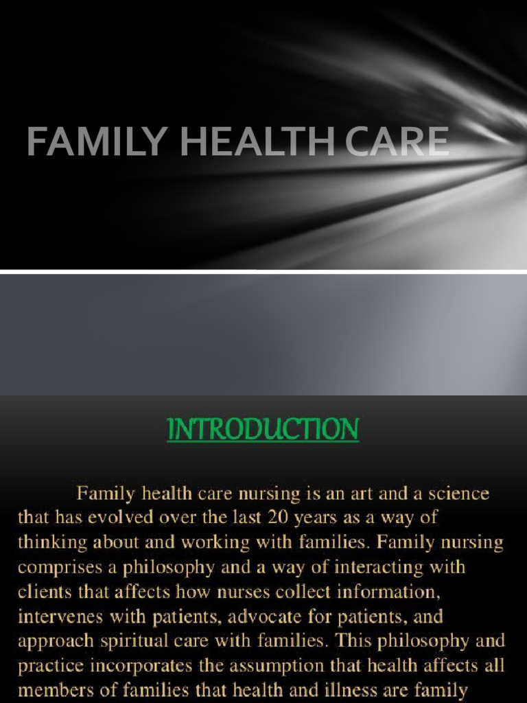 Family Health Care | PDF | Evaluation | Nursing