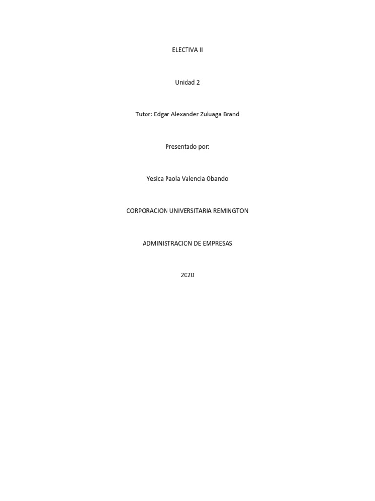 ELECTIVA II-WPS Office | PDF | Business | Agua